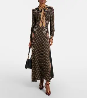 Etro Printed Maxi Dress - Black