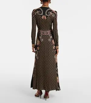 Etro Printed Maxi Dress - Black