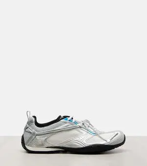 Balenciaga Radar Gradient Lines Sneakers - Silver