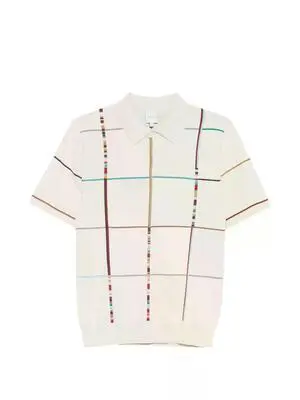 Paul Smith Checked Polo Shirt - Neutrals