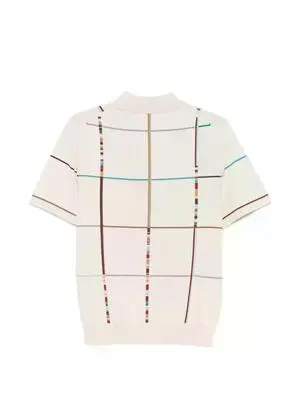 Paul Smith Checked Polo Shirt - Neutrals