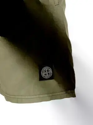 Stone Island Logo Swim Shorts - Green