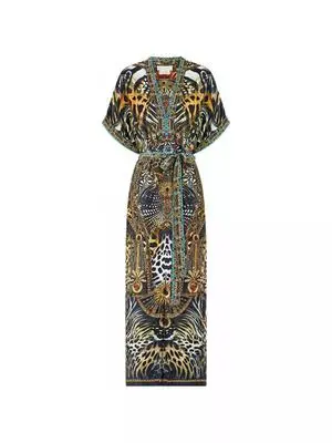 Camilla Feline Folklore Dress - Black