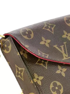 LOUIS VUITTON Felicie Pochette Monogram Canvas Crossbody Bag - Brown