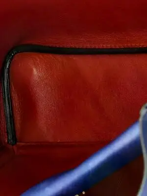 Prada Cuir Double Saffiano Leather Medium Tote Bag - Blue
