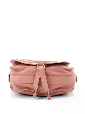 Chloé Marcie Saddle Bag Leather Medium - Pink