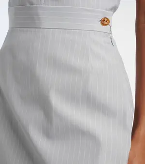 VIVIENNE WESTWOOD Pinstripe Cotton Miniskirt