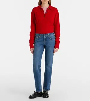 7 For All Mankind Low Cigarette Slim Jeans
