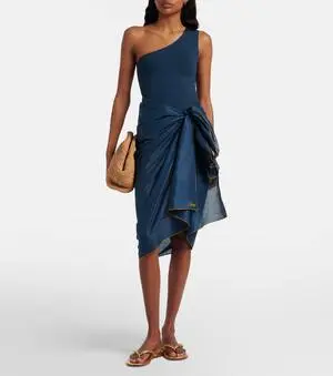 ERES Effigie One-shoulder Swimsuit - Blue