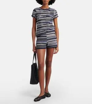 Proenza Schouler Jenna Knitted Shorts - Blue