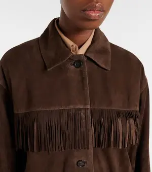 NILI LOTAN Foudre Fringed Suede Jacket