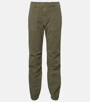 NILI LOTAN Utility Cotton Tapered Pants