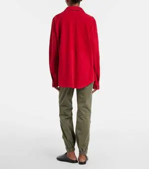 NILI LOTAN Utility Cotton Tapered Pants