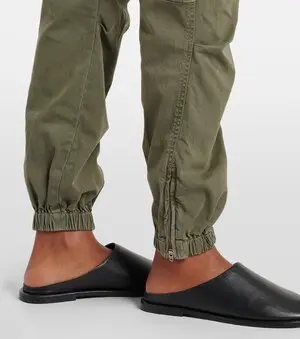 NILI LOTAN Utility Cotton Tapered Pants
