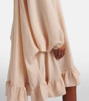PATOU Striped Midi Dress