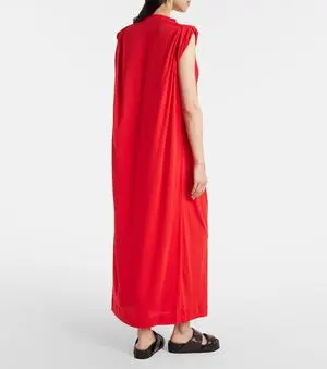 Dries Van Noten Cotton Midi Dress - Red