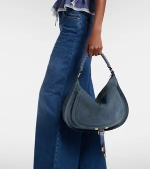 Chloé Marcie Medium Shoulder Bag - Blue