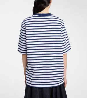 AMI Paris Striped Cotton Jersey T-shirt