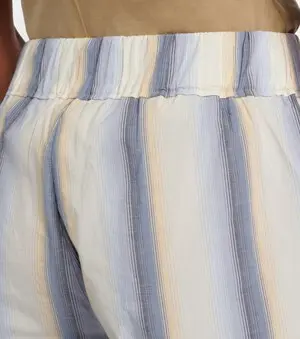 Isabel Marant Étoile Melinea Striped Cotton Shorts - Blue
