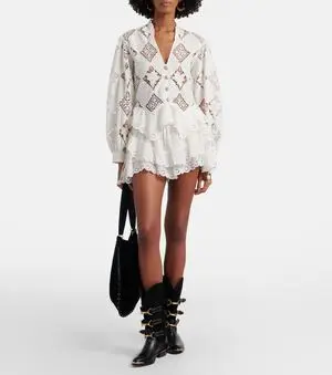 Isabel Marant Étoile Cotton Silk Shorts - White