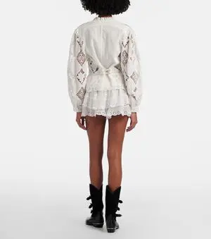 Isabel Marant Étoile Cotton Silk Shorts - White