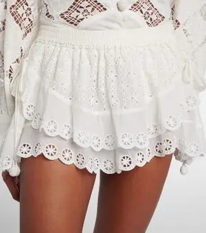 Isabel Marant Étoile Cotton Silk Shorts - White