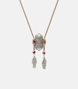 Isabel Marant Étoile Janis Beaded Pendant Necklace - Silver