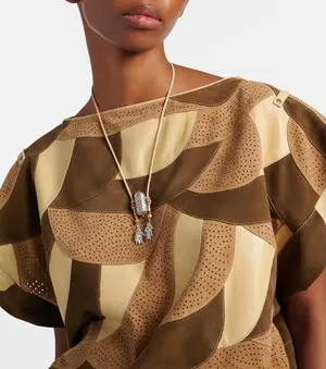 Isabel Marant Étoile Janis Beaded Pendant Necklace - Silver