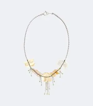 Isabel Marant Étoile Halsey Embellished Seashell Necklace - Silver