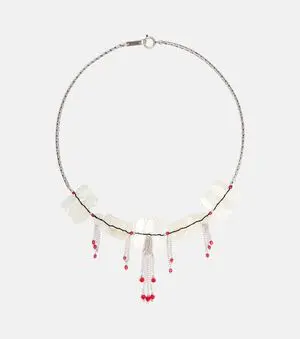 Isabel Marant Halsey Embellished Necklace - White