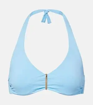 Melissa Odabash Provence Halterneck Bikini Top - Blue