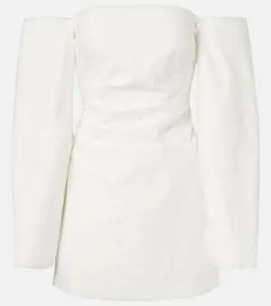 SIR. Martina Off-shoulder Mini Dress - White