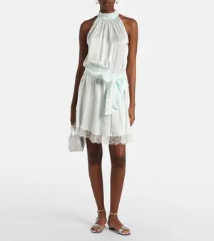 Poupette St Barth Bianca Halterneck Minidress
