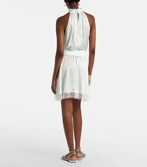 Poupette St Barth Bianca Halterneck Minidress