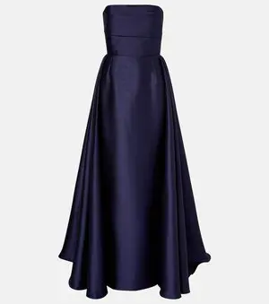 Strapless Satin Gowns