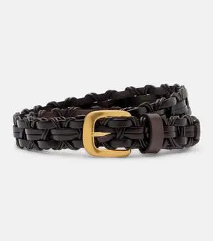 THE ROW Cord Woven Leather Belt - Brown