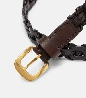 THE ROW Cord Woven Leather Belt - Brown
