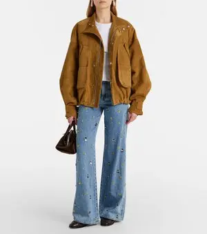 Veronica Beard Kasey Embellished Flared Jeans