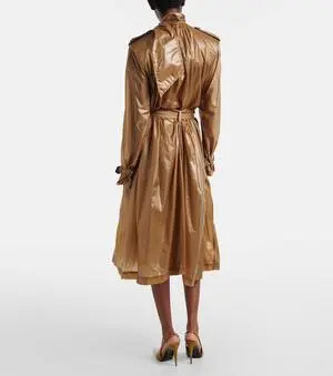 Saint Laurent Tie-neck Trench Coat - Beige