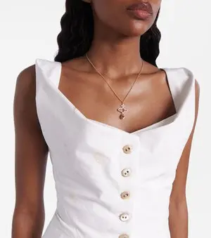 VIVIENNE WESTWOOD Floral Cotton-blend Top - White