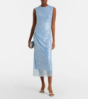 Veronica Beard Kimberly Sequined Midi Dress