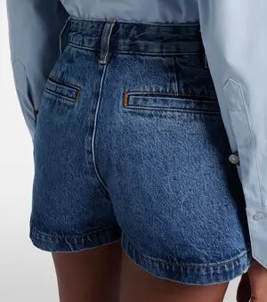FRAME Cruise High-rise Denim Shorts - Blue