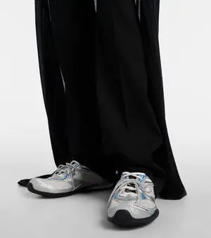 Balenciaga Radar Gradient Lines Sneakers - Silver