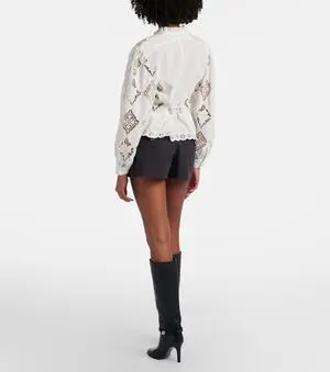 Isabel Marant Étoile Barta Cotton Shorts - Black