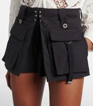 Isabel Marant Étoile Barta Cotton Shorts - Black