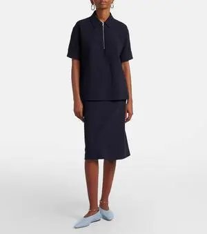 JIL SANDER Paneled Pencil Skirt