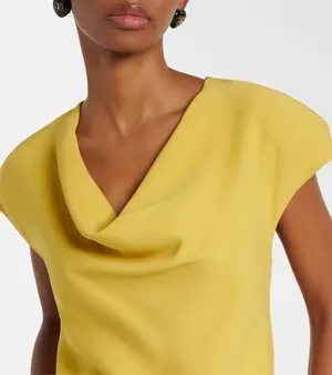 Valentino Garavani Cady Couture Draped Top