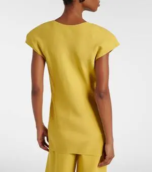Valentino Garavani Cady Couture Draped Top