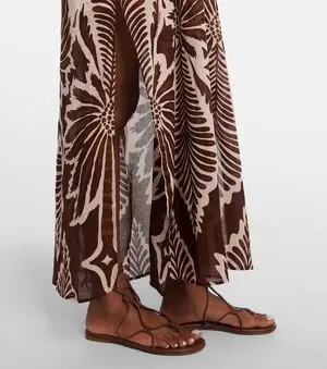 Poupette St Barth Sol Printed Cotton Muslin Kaftan