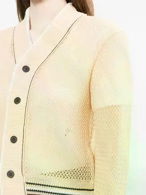 Toga V-neck Striped Hem Cardigan